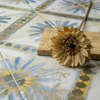Kings Marrakech Blue Ceramic Floor and Wall Tile - Farmhouse - Wall And ...