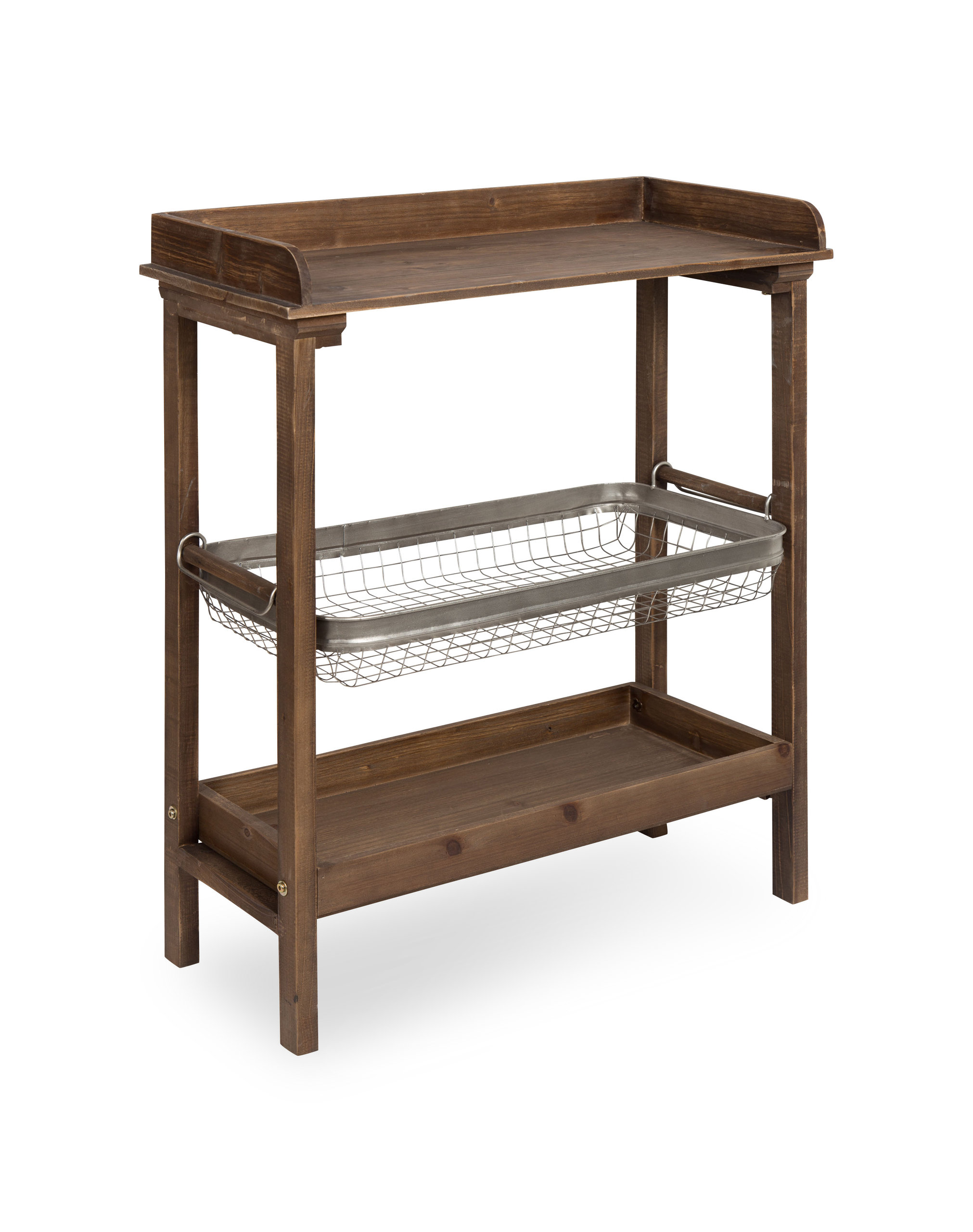 Yanisin Rustic Chic 3-Tier Table - Farmhouse - Side Tables And End ...