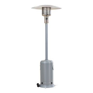 Sunjoy Silver 47,000 BTU Avanti Propane Heater - Modern - Patio Heaters ...