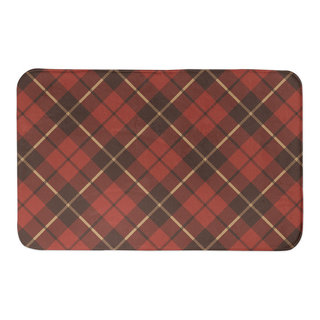 Fall Plaid Bath Mat - Rustic - Bath Mats - by Designs Direct | Houzz