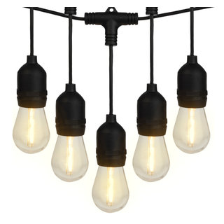 Pure Garden 40FT Outdoor String Lights - Modern - Outdoor Rope And ...