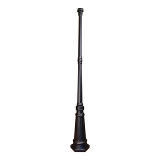 Surface Mount Lamp Post, Black - Traditional - Lighting Hardware - by ...