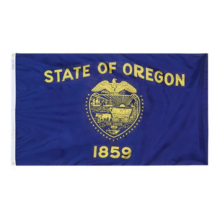 Oregon, 2'x3' Nylon Flag, Double-Sided - Traditional - Flags And ...