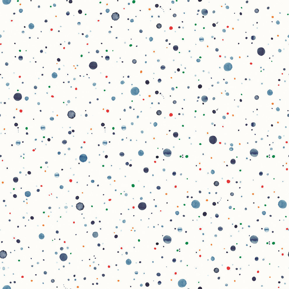 Splatter Navy Peel and Stick Mural - Contemporary - Wallpaper - by York ...