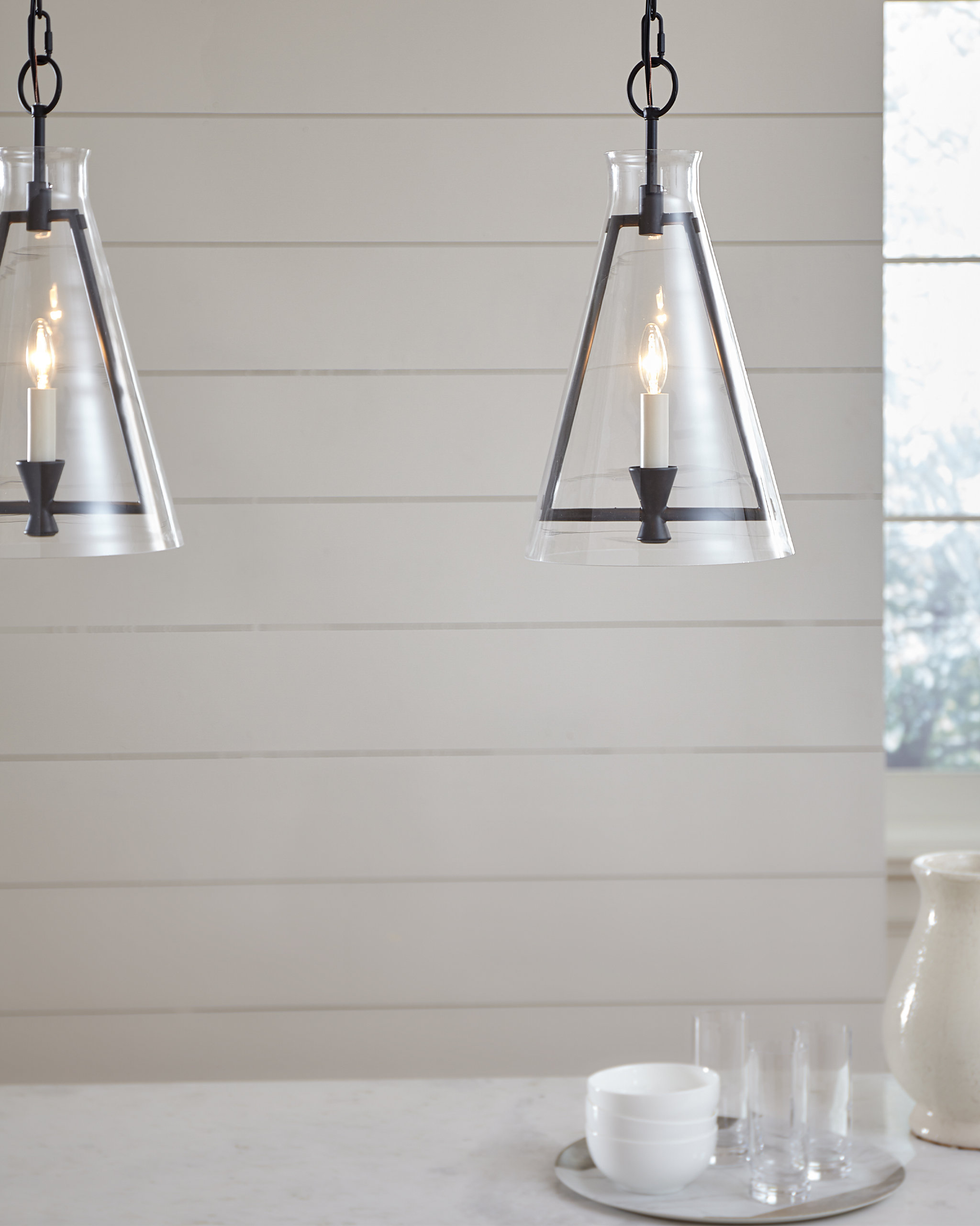 Keystone Medium Pendant, Aged Iron - Transitional - Pendant Lighting ...