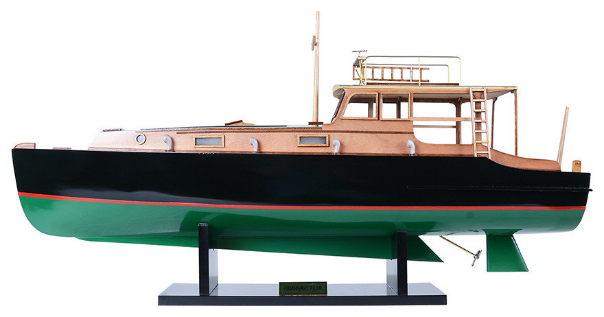 Hemingway Pilar Fishing Boat Wooden Handcrafted boat model - Beach ...