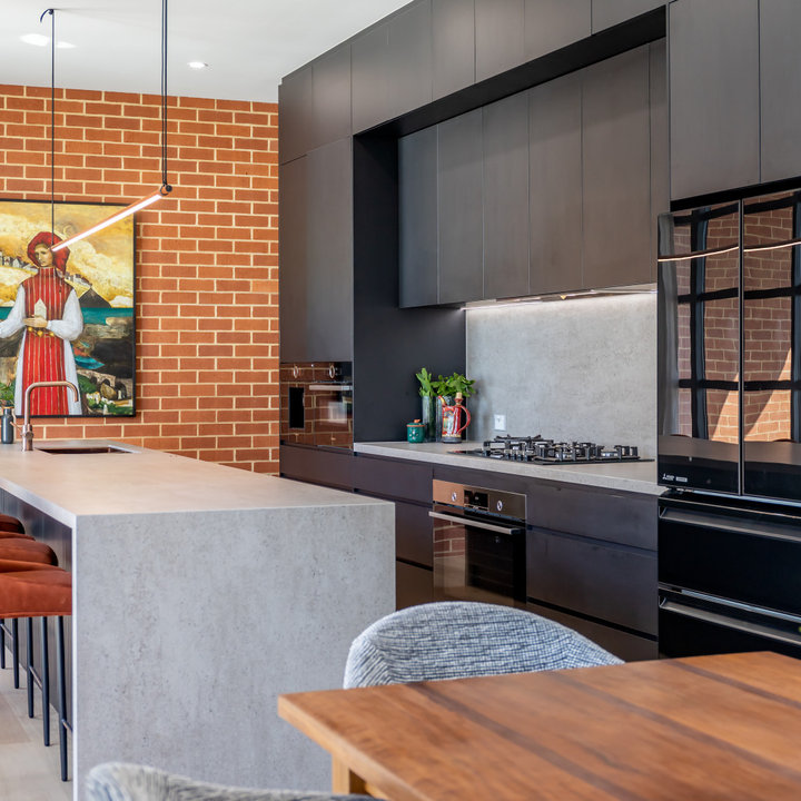 75 Beautiful Kitchen with Grey Splashback Ideas & Designs - December ...