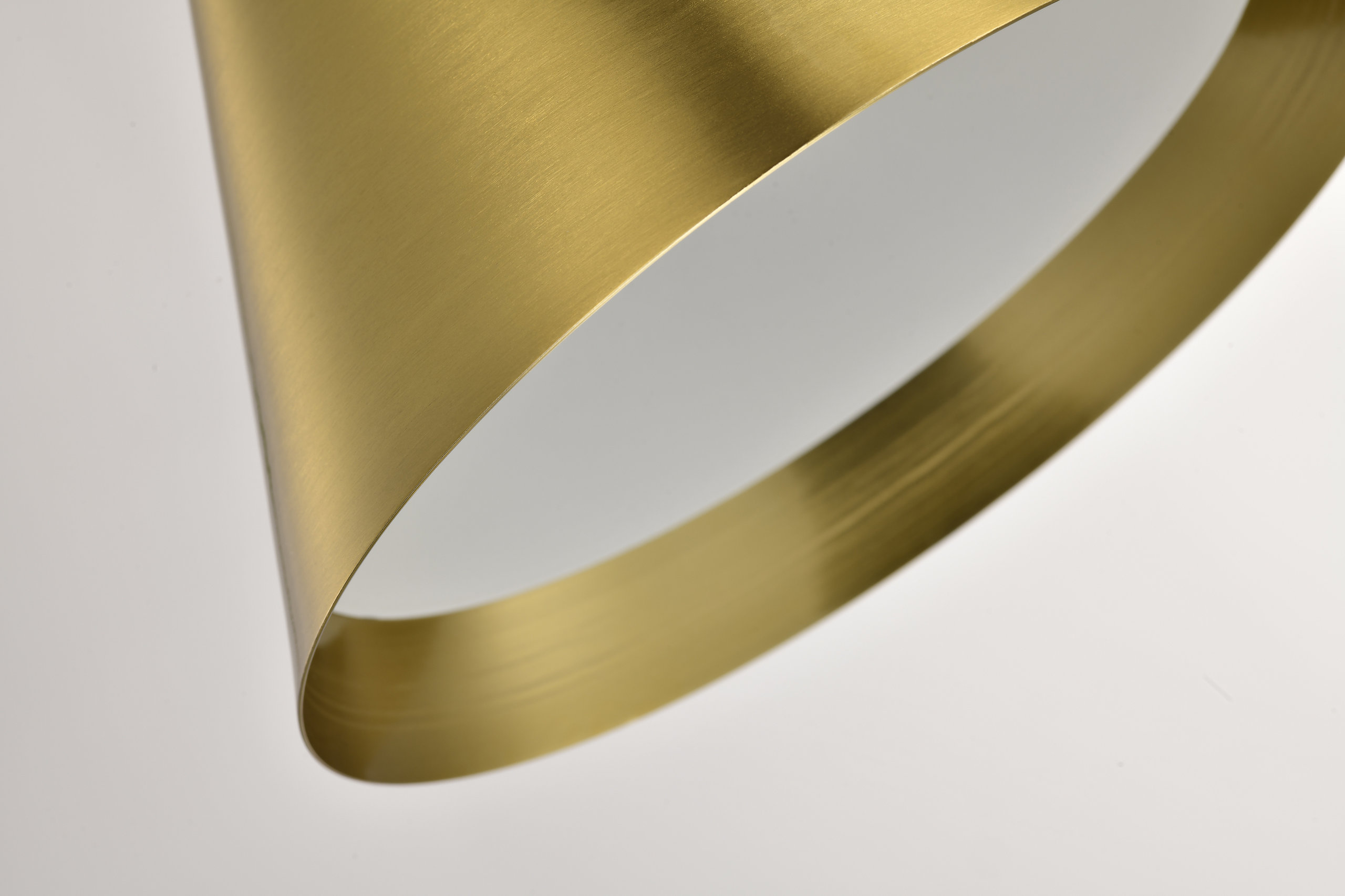 Carson 1-Light Gold Metal Cone Hanging Kitchen Pendant Light - Modern ...