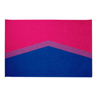Bisexual Chevron Chenille Rug, 2'x3' - Contemporary - Area Rugs - by E ...