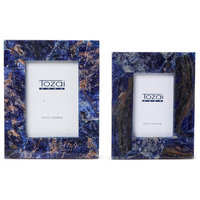 Tozai Set of 2 Sodalite Photo Frames ( 4" x 6" and 5" x 7 ...