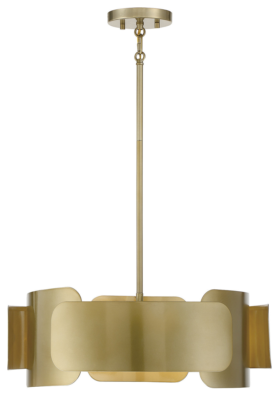 4-Light Pendant, Burnished Brass - Transitional - Pendant Lighting - by Savoy House | Houzz
