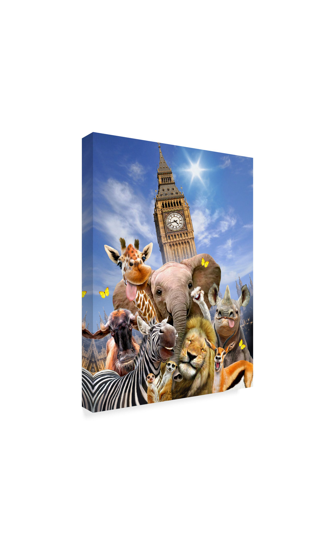"Animals In London" by Howard Robinson, Canvas Art, 32"x24 ...