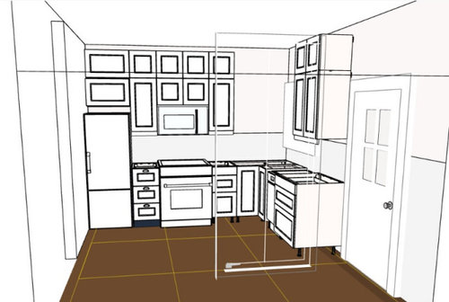 Small Vacation Condo Kitchen Layout/Design Advice