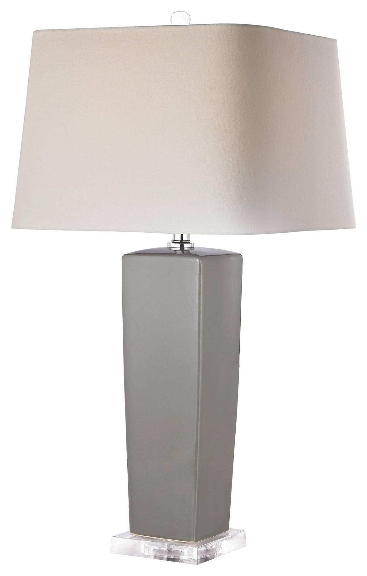 Tapered Gray Ceramic Lamp - Transitional - Table Lamps - by Beyond ...