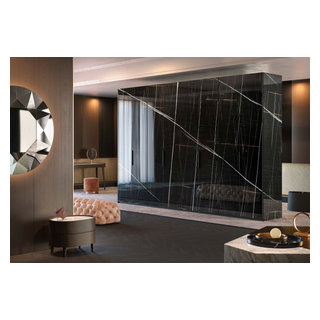 Modern marble look master wardrobe - Modern - Wardrobe - Miami - by ...