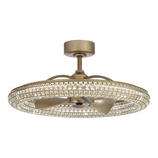 32 in New Bronze Modern Ceiling Fan with 3 Blades, Remote Control ...