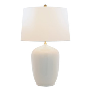 Franklin Cream Lamp - Transitional - Table Lamps - by Port 68 | Houzz