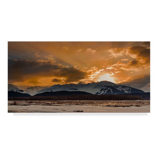 Brenda Petrella Photography Llc 'Warm Sunset On A Cool Night' Canvas ...