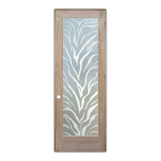 Interior Prehung Door or Interior Slab Door - Tiger Stripes - Primed ...