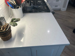 Daltile quartz- Independence Calacatta or Valor White?