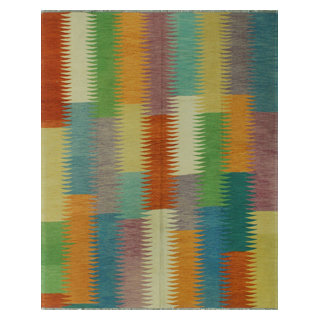Winchester Kilim Muborak Rust Rug, 8'5 x 9'10 - Contemporary - Area ...