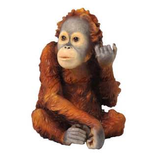 Baby Orangutan Figurine by Veronese Design - Contemporary - Decorative ...
