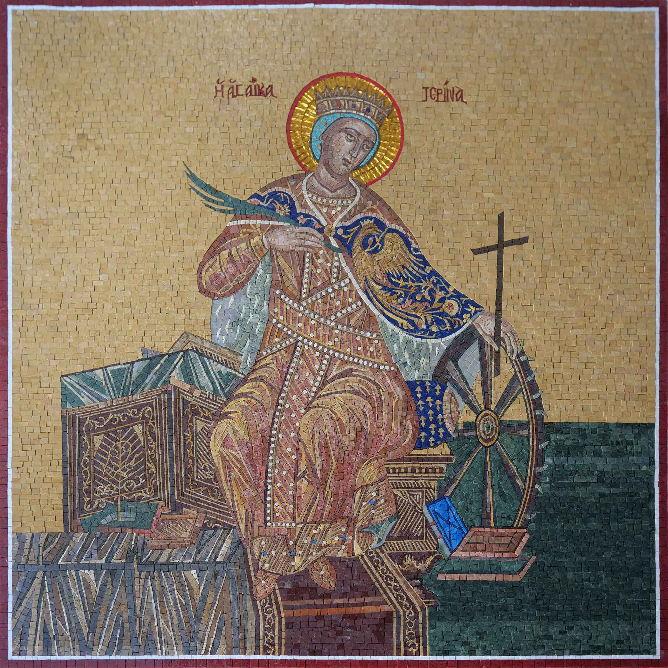 Mosaic Artwork - Religious Design, 84" x 84" - Contemporary - Tile ...