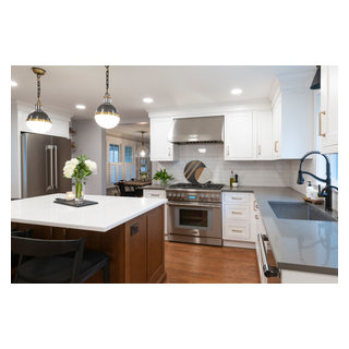 Two-Toned Countertops - Transitional - Kitchen - New York - by ...
