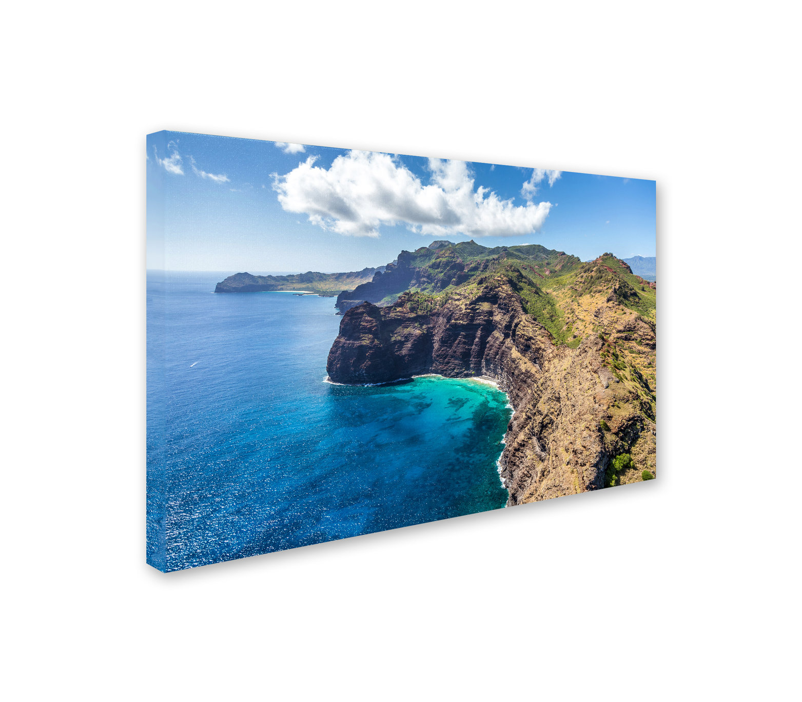 Pierre Leclerc 'Kauai Coast' Canvas Art, 47"x30" - Beach Style - Prints ...