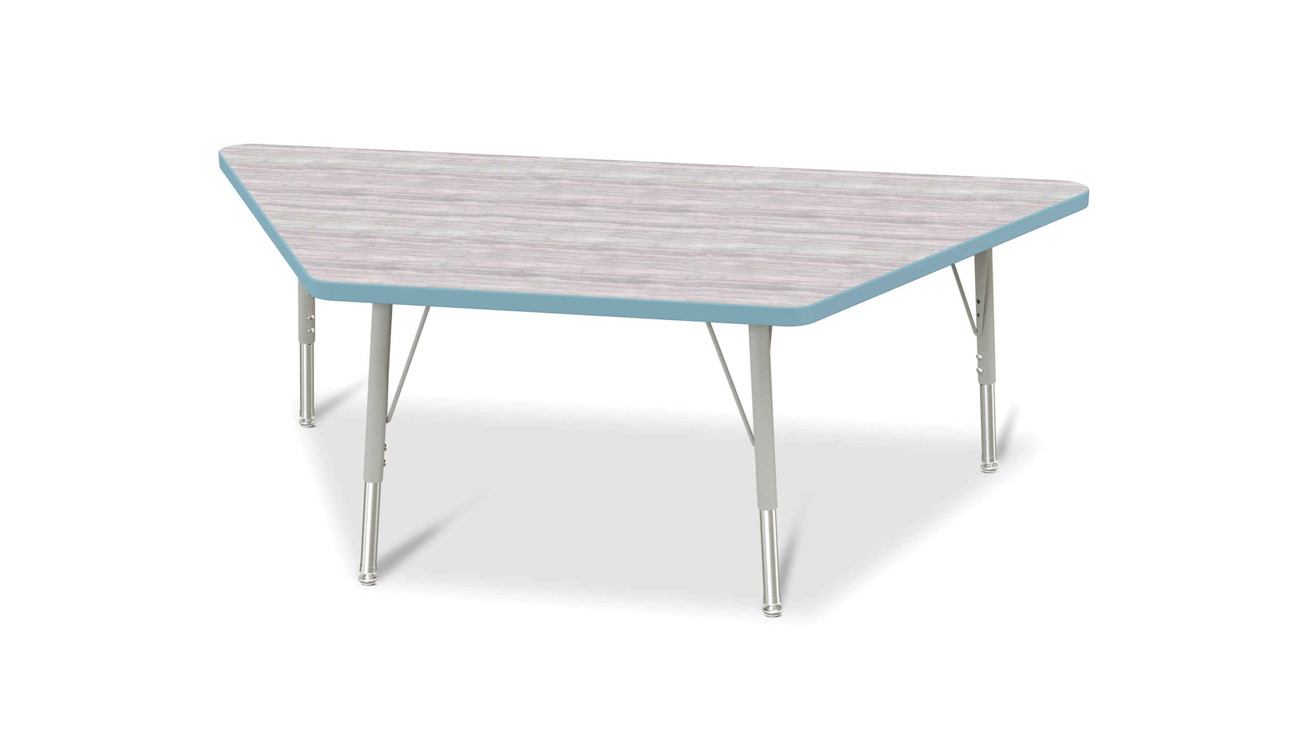 Trapezoid Activity Table - 30" X 60" E-height - Driftwood Gray/Coastal ...