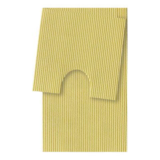 Plain PVC Bathroom Mat Set, 2 pcs, Yellow, 20" x 20" and 20" x 31", 20 ...