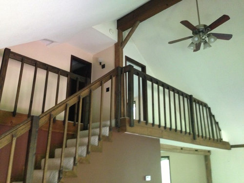 Replacing stair railing