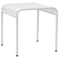Enid Outdoor Side Table, White - Transitional - Outdoor Side Tables ...