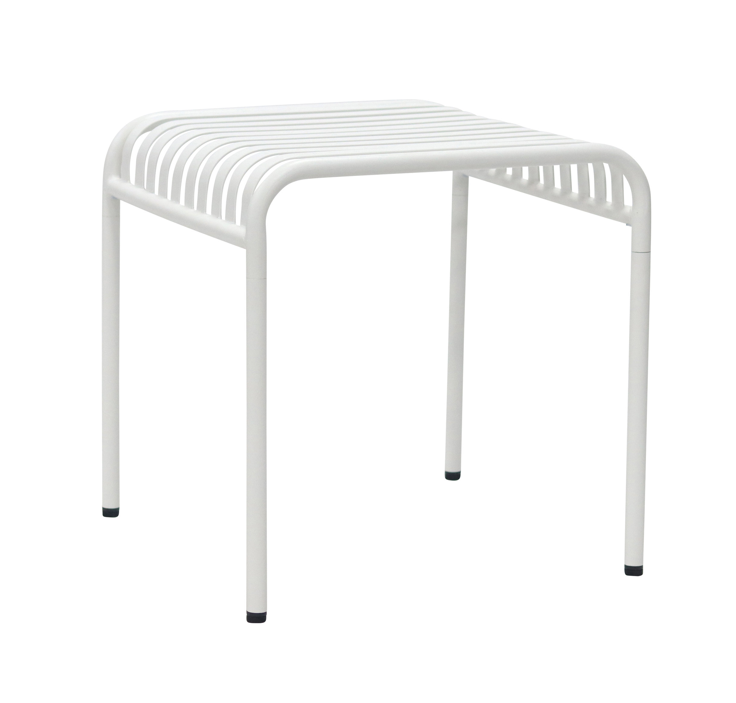 Enid Outdoor Side Table, White - Transitional - Outdoor Side Tables ...