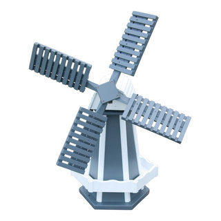 Pressure Treated Dutch Windmill, Large - Farmhouse - Garden Statues And ...