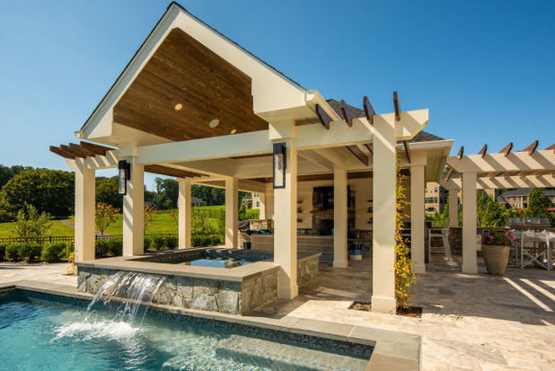 Yard of the Week: A New Pool and Pavilion With Woodland Views