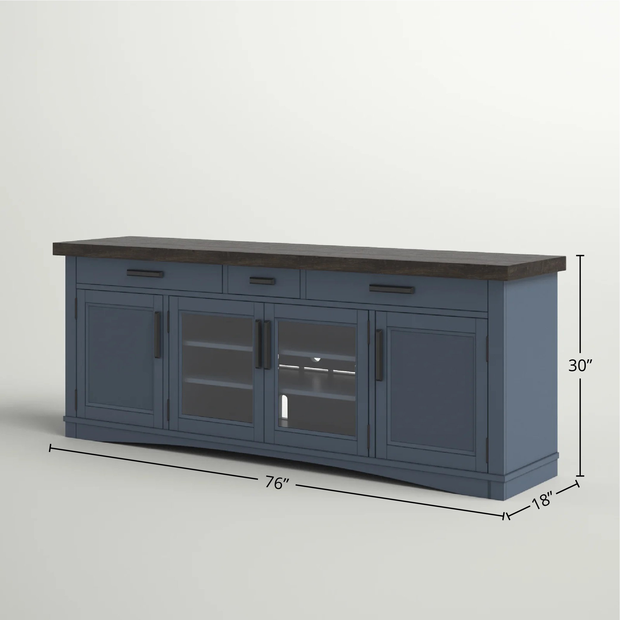 Parker House Americana Modern 76" TV Console - Transitional ...