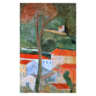 Amedeo Modigliani Landscape - 18" x 27" Premium Canvas Print ...