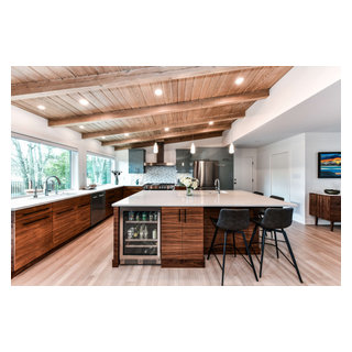 Contemporary Home Remodel in Reston - Midcentury - Kitchen - DC Metro ...