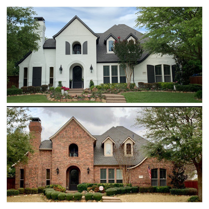 75 Painted Brick Exterior Home Ideas You'll Love - November, 2025 | Houzz