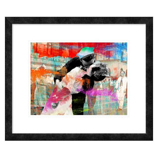 "Kissing the War Goodbye 2.0" Framed Digital Print by Eric Chestier ...