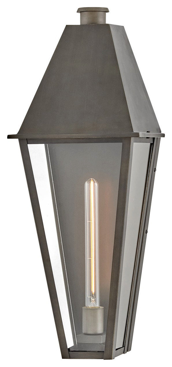 Hinkley 28860BLB Endsley Large Wall Mount Lantern - Transitional - Outdoor Wall Lights And ...