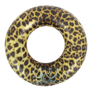 35" Inflatable Leopard Print Swimming Pool Inner Tube - Modern - Pool ...