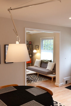 Clashing design aesthetic and home architecture.