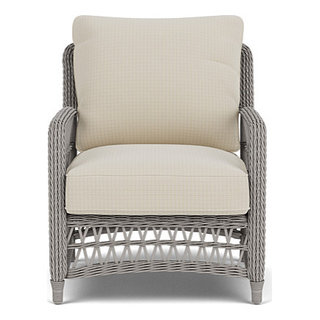 Lloyd Flanders Mackinac Lounge Chair, Putty - Tropical - Outdoor Lounge ...