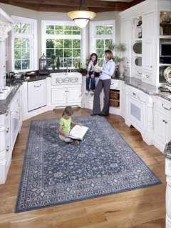 Large Area Rug in the Kitchen