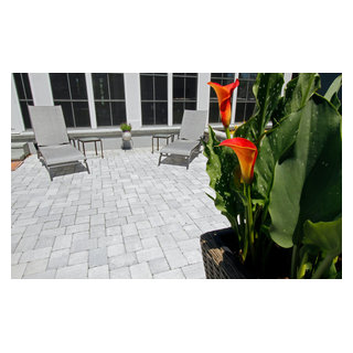 Shark Tooth Pavers Patio - Modern - Patio - Other - by Stone Garden | Houzz