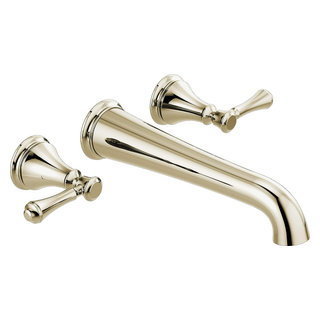 Bathtub Faucet with Extra Long Reach Spout and Dual Lever Handles ...