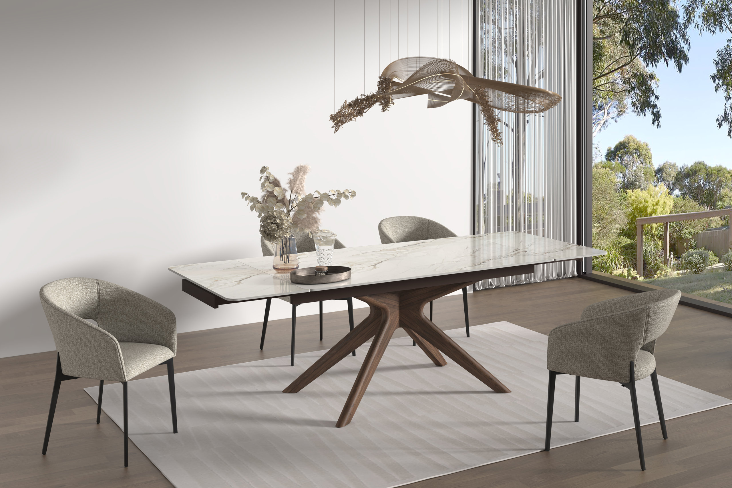 Xavier Extension Dining Table - Midcentury - Dining Tables - by LIEVO ...