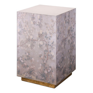 Garland Floral Accent Lavender Side Table, 14W x 14D x 22H ...